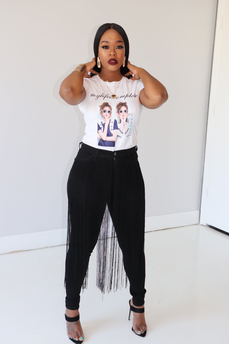 The “Shingle Me” Black High-waist Jeans – Chique Me